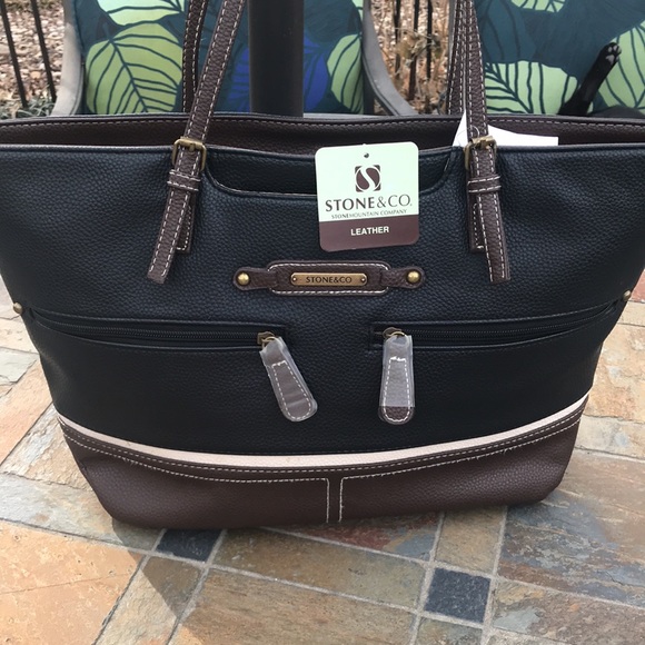 Stone & Co. | Bags | Nwt Stone Company Large Pebbled Leather Tote Bag ...